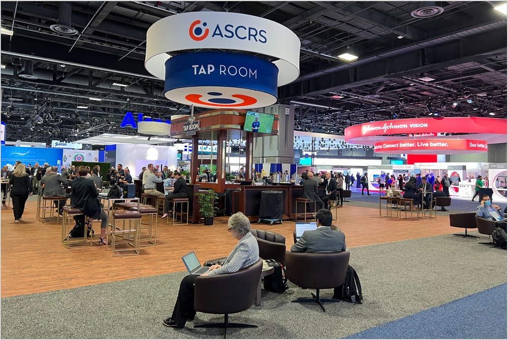 ASCRS Exhibit Hall Features Tap Room | Market Scope